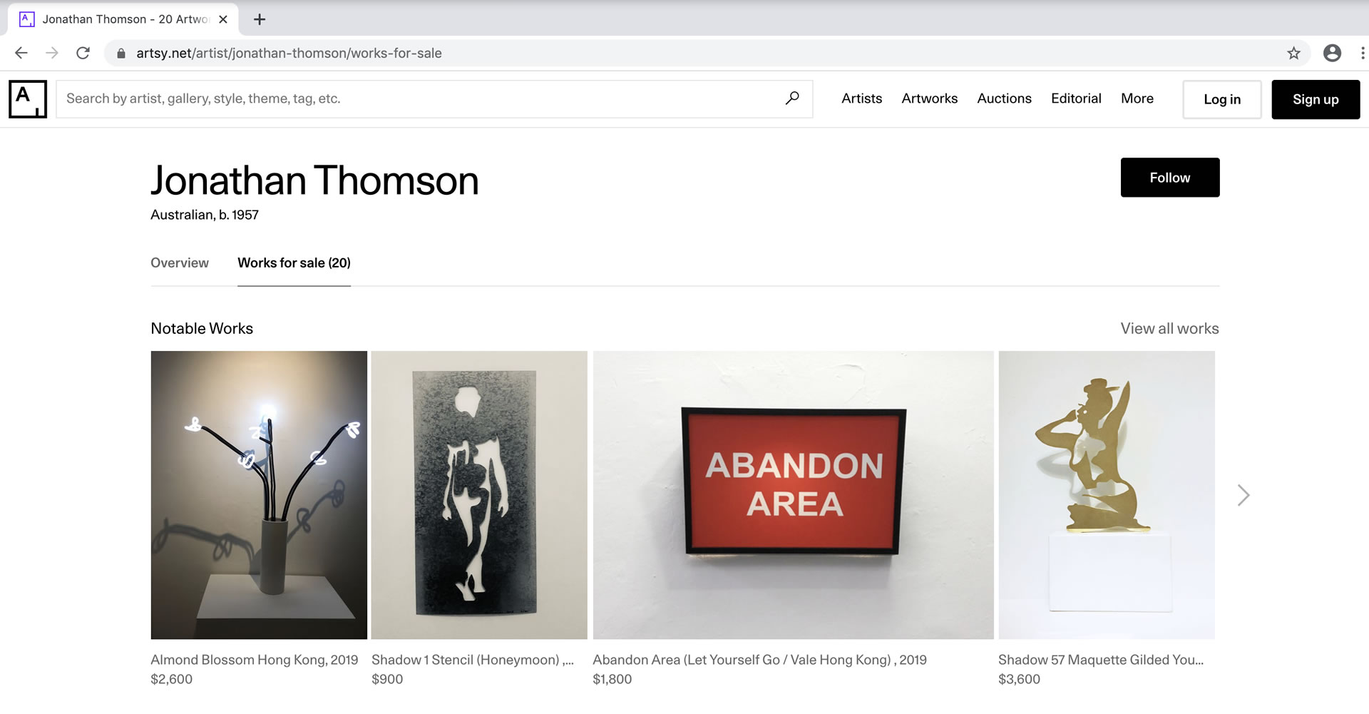Jonathan Thomson Art | Gallery | Exhibitions | Past